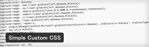 テーマファイルを変更することなくcssをカスタマイズすることができるwordpressプラグイン「simple Custom Css