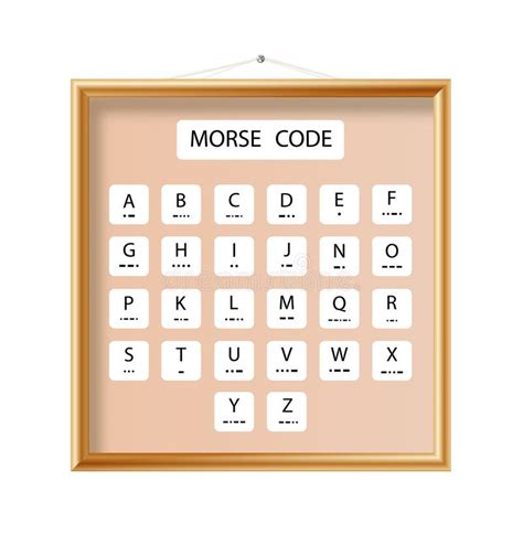 Morse Code International Morse Code On White Background Morse Code