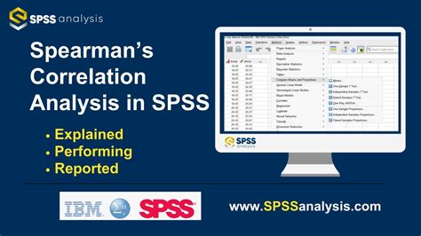 Spearman S Correlation In Spss Explained Performing Reported