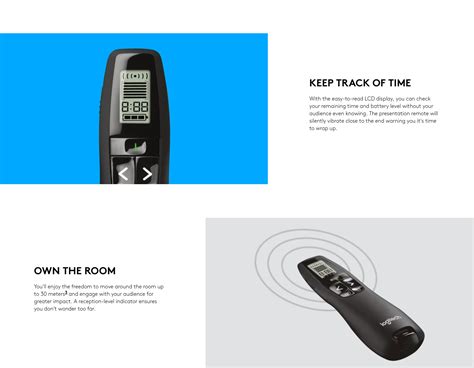 Logitech R800 Wireless Presenter Green Light Laser Pointer 2 4ghz Remote Control Ppt Usb