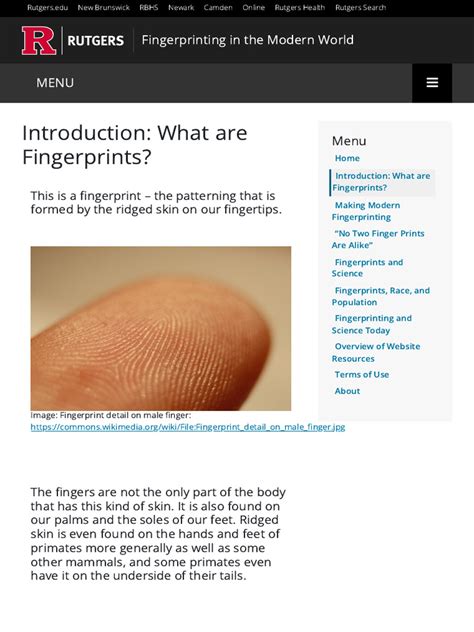 Introduction What Are Fingerprints Pdf Fingerprint Security Technology