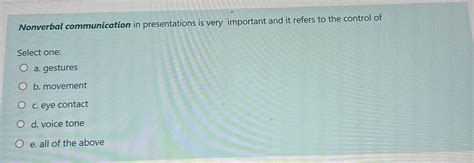 solved nonverbal communication in presentations is very