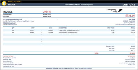 Google Sheets Invoice Generator FREE Template