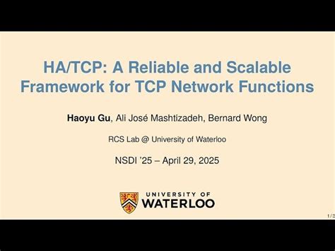 Free Video Hatcp A Reliable And Scalable Framework For Tcp Network