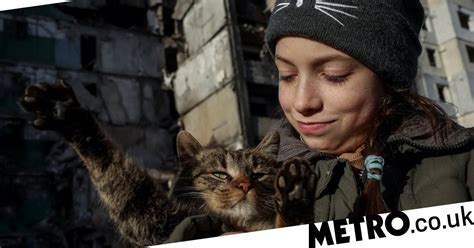 Ukrainian Girl 11 Opens Up Kitchen To Feed Cats Made Homeless By War