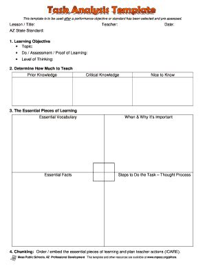 Fillable Online Mpsaz Task Analysis Template Newdocx Mpsaz Fax Email Print PdfFiller