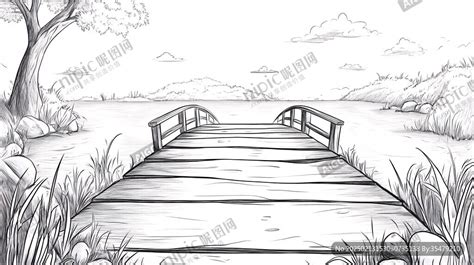 Ai创作图栈桥插画 木桥风景与自然生态 手绘桥 手绘桥亭 手绘桥梁 线描桥 简约线描风景 线稿桥 桥梁素描线描白描 手绘卡通风景 场景简笔线描 手绘小桥流水 小桥线描稿白描线稿 石桥线稿 小桥