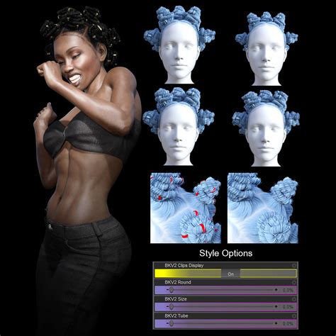 Bantu Knots V2 G8f Daz Content By Sdebstore