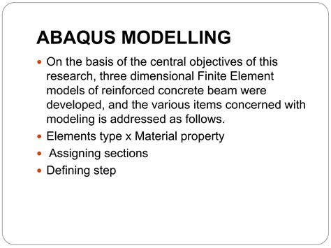 Rcc Design Using Abaqus Software Pptx
