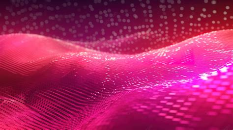 futuristic pink background with big data visualization in digital