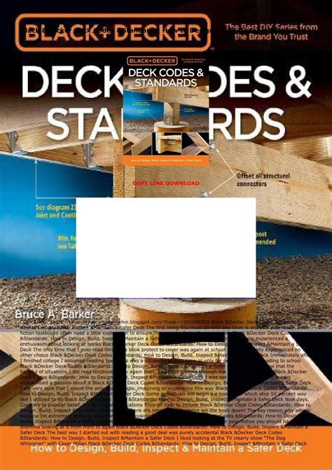 Free Read Pdf Black And Decker Deck Codes And Standards How To Design