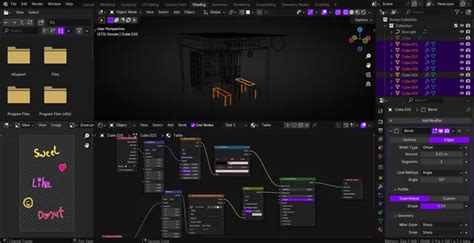 dark purple theme — blender extensions