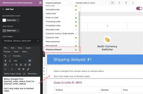 How To Customize Custom Order Status Emails Yaycommerce