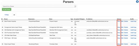 Configuring Parsers For Customers