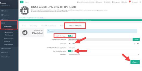 Deploy Dns Over Doh With Dns Firewall Artica Wiki