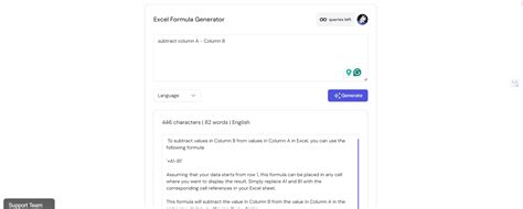 Free And Easy To Use Excel Formula Generator By Merlin Ai