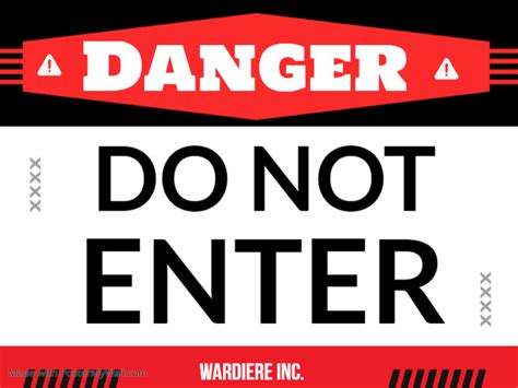 Danger Sign Template Postermywall Danger Sign Template Postermywall