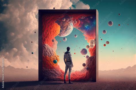 Person In Hilbert Space Concept Of Quantum Computing And