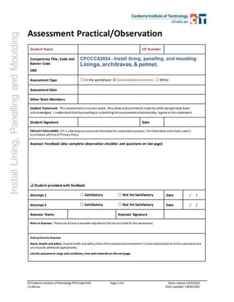 Practical Assessment 3 Install Horizontal And Vertical Sheet Panels Pdf
