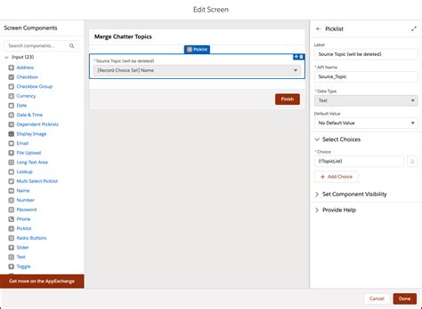 merge chatter topics with the help of salesforce flow automation champion