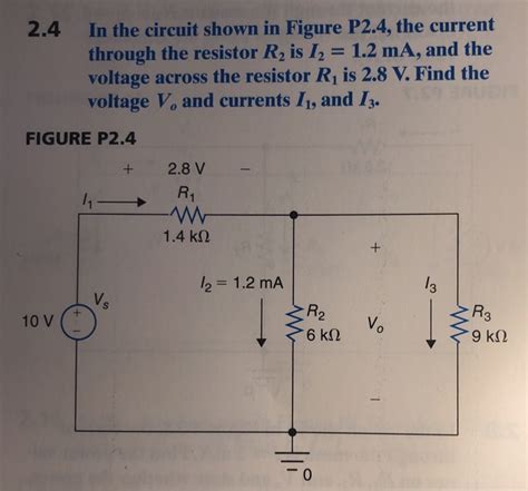 Solved In the circuit shown in Figure P2.4, the current | Chegg.com