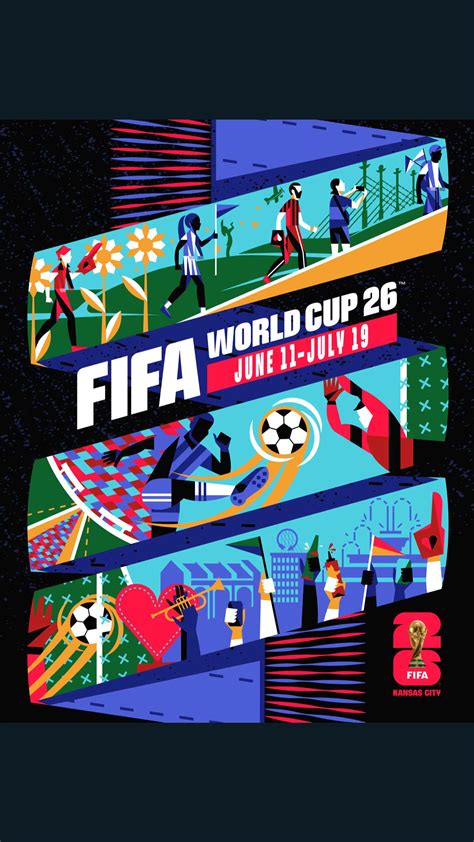 Official Fifa World Cup 26™ Kansas City Host City Poster Bảng Hiệu
