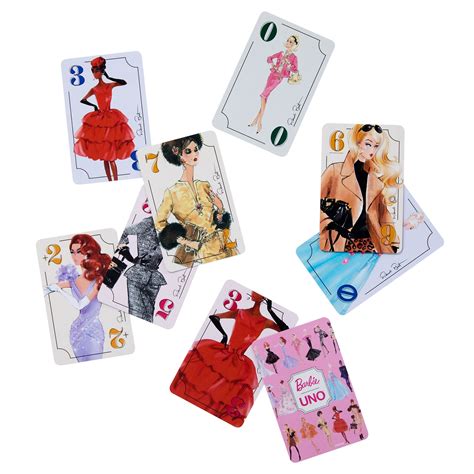 Uno Canvas Barbie Fashion Model Collection Deck Mattel Creations