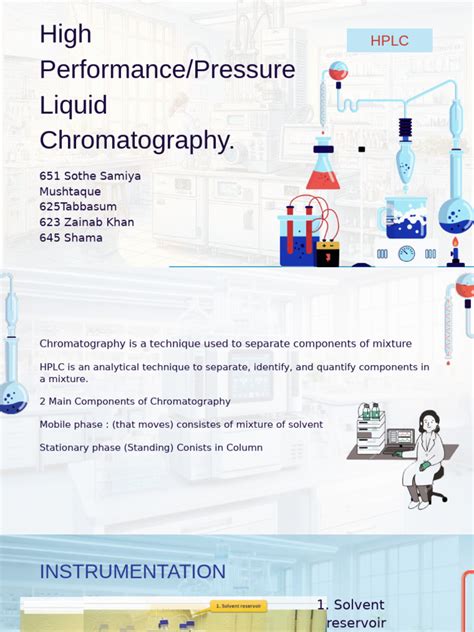 Hplc Ppt With Working Pdf