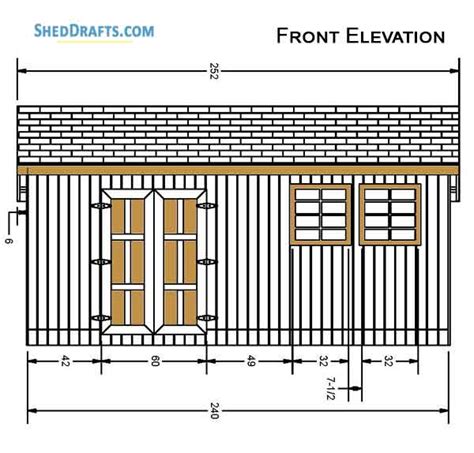 12x20 Saltbox Storage Shed Plans