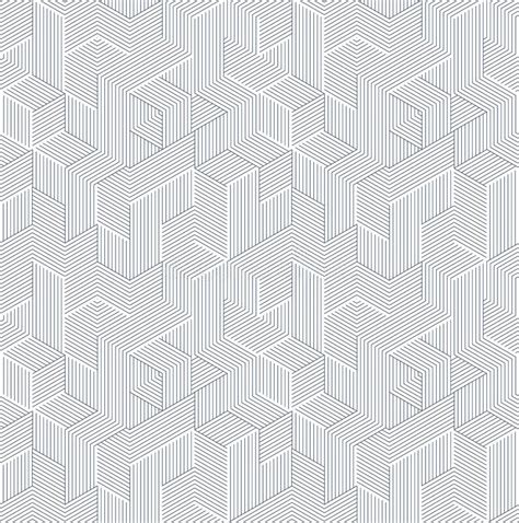 Seamless Isometric Lines Geometric Pattern 3d Cubes Vector Tiling Background Architecture And