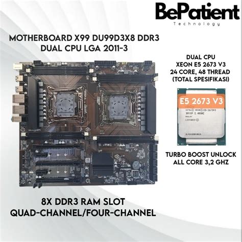 Jual Motherboard X99 DUAL DDR3 LGA 2011 3 Xeon E5 V3 DDR3 RAM Shopee Indonesia