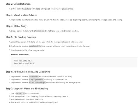 Solved 1 Define A Struct With Name String Id Integer