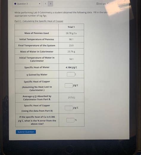 Solved Part A Exothermic And Endothermic Dissolution Of
