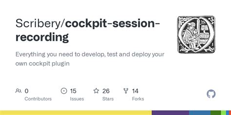 Github Scriberycockpit Session Recording Everything You Need To Develop Test And Deploy
