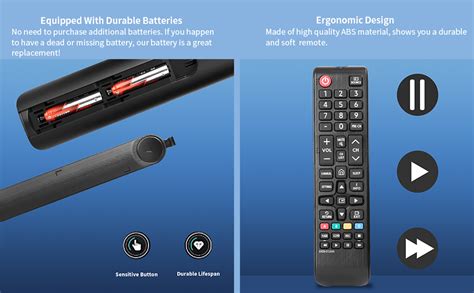 Amazon.com: 【Pack of 2】 BN59-01289A Remote Control Compatible with ...