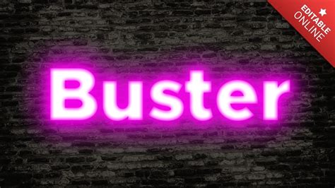 Buster Text Effect Generator