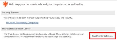 Create A Trusted File In Excel