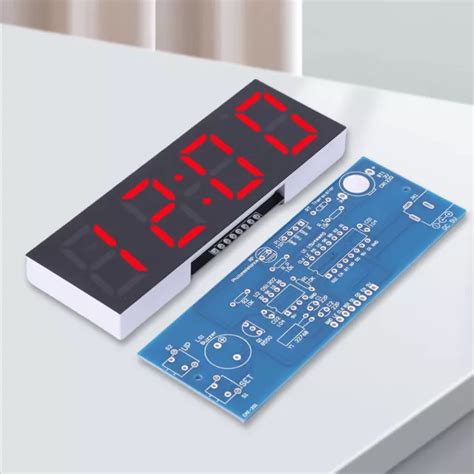 4 Digit Diy Led Digital Clock Kit Usb Powered Electronic Clock Kitred