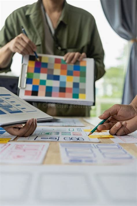 The Web Ux Ui Design Team Is Writing Code And Layers To Customize The