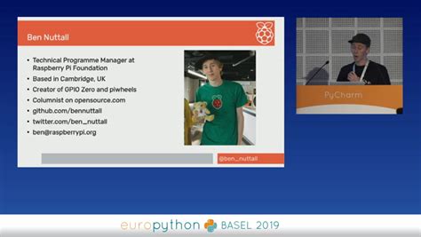 Europython 2019 Ben Nuttall Astro Pi Python On The International