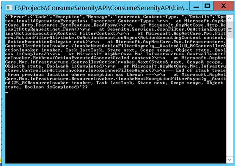 Incorrect Content Type Calling Serenity List Apifunction