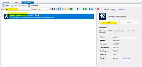 how to install ribbon workbench by using xrmtoolbox crmonce