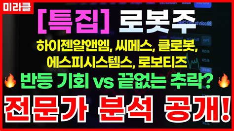 하이젠알앤엠씨메스레인보우로봇유일로봇클로봇휴림로봇 🔥급락이 부른 급등 매수타점 확인하시고 낼 매수하세요🚀 Youtube