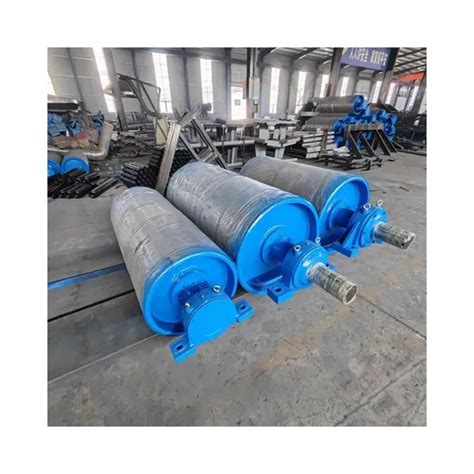 Mining Belt Conveyor Rubber Pulley Bending Pulley Conveyor Roller And