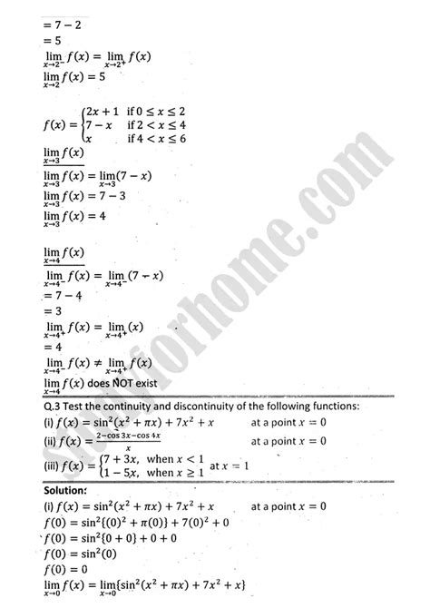 Exercise 24 Functions And Limits Mathematics 12th