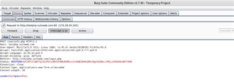 bypass loginform con burp suite guida base hacker web security