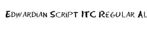 Download Edwardian Script ITC Regular