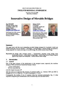 Innovative Design Of Movable Bridges Heavy Movable Structures