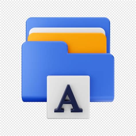 premium psd 3d folder data file storage icon illustration