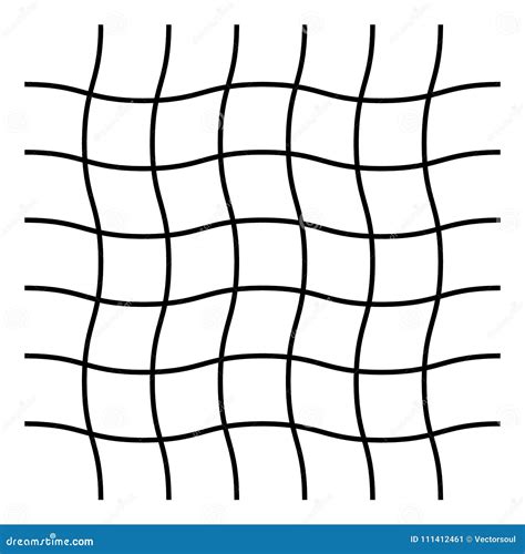 Wavy Zig Zag Criss Cross Grid Pattern Stock Vector Illustration Of Curve Distortion 111412461